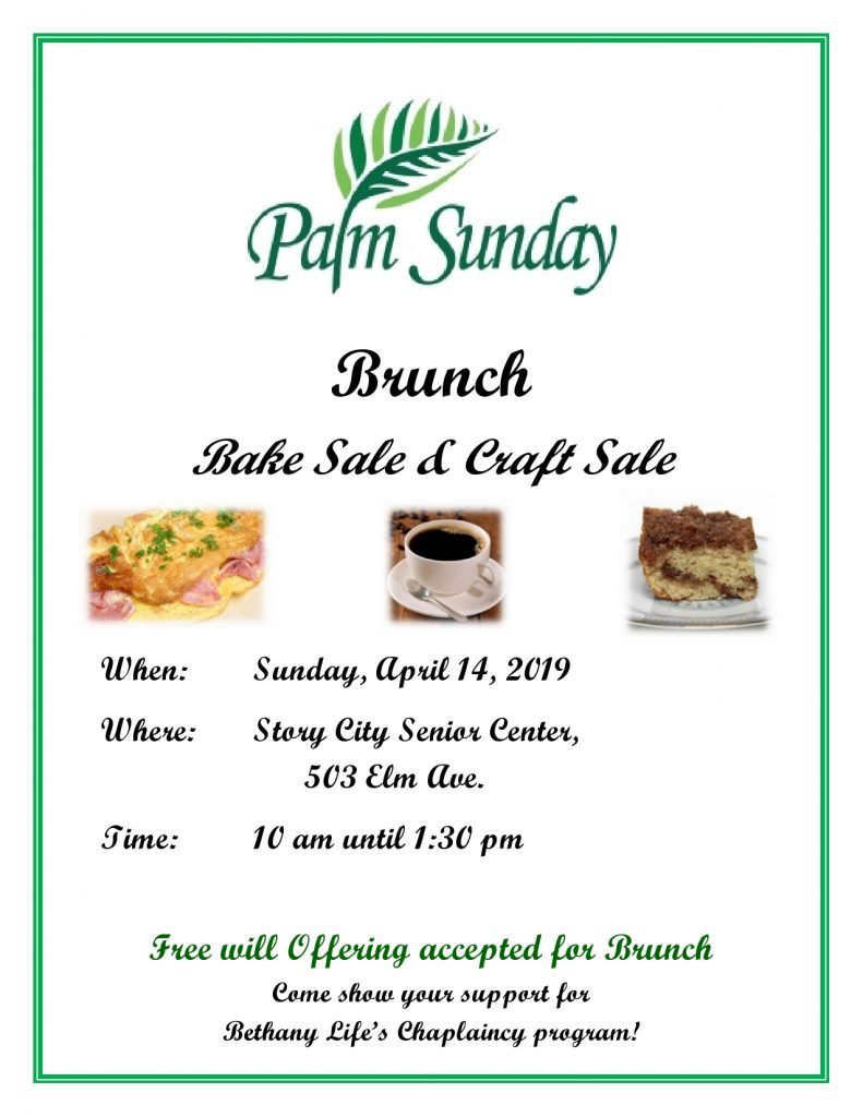 Palm Sunday Brunch...Join the Cause! - Bethany Life