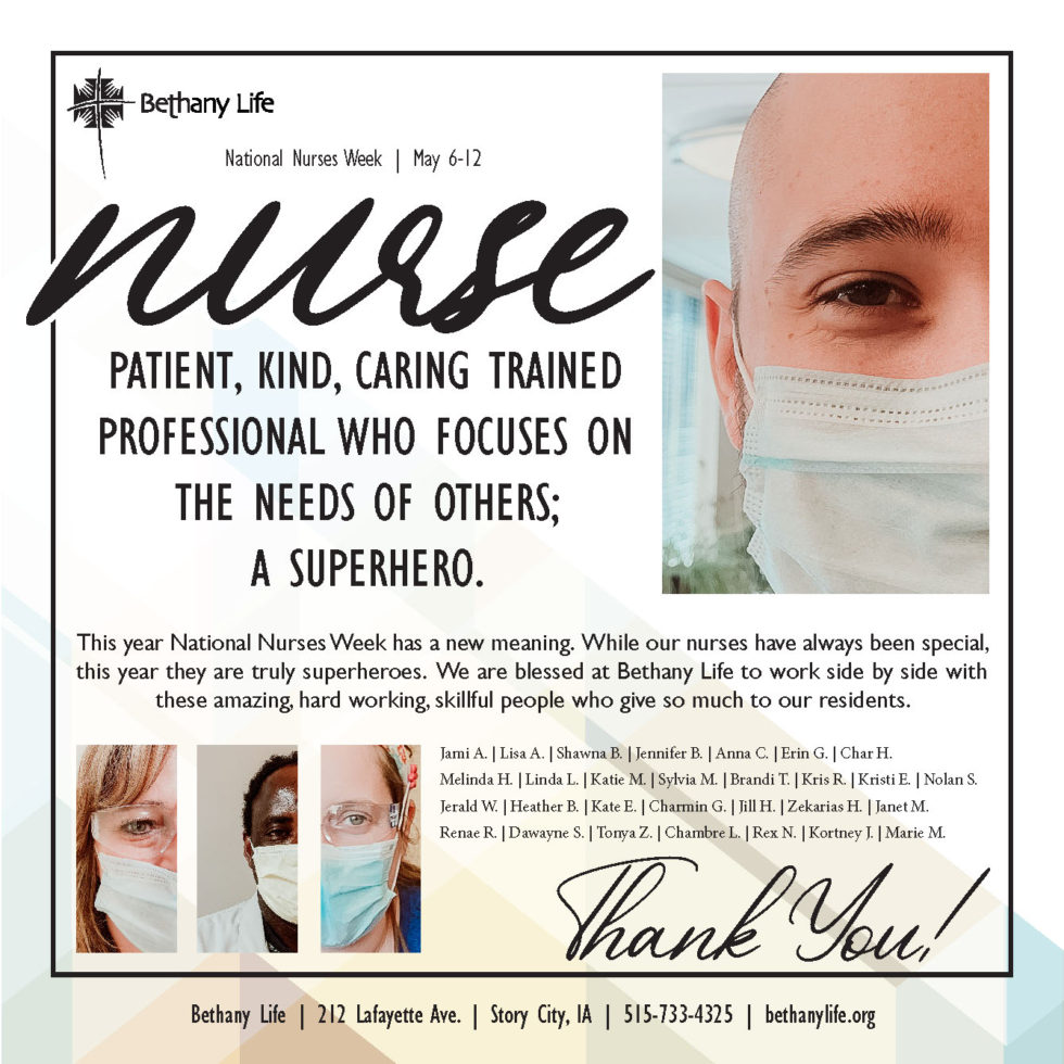National Nurses Week 2020 - Bethany Life